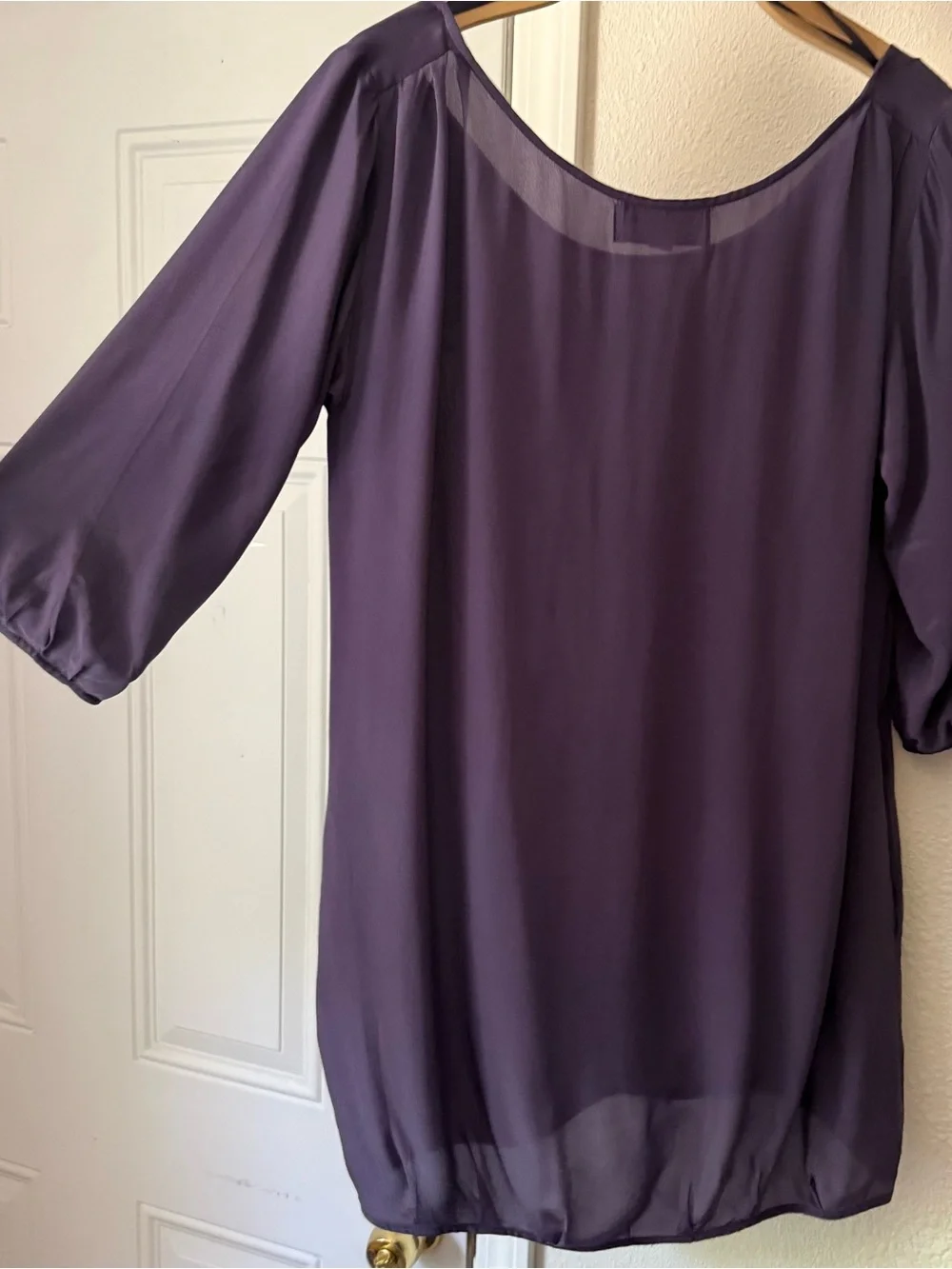 Samantha Pleet | Dresses | Samantha Pleet Silk Plum Eggplant Purple ...